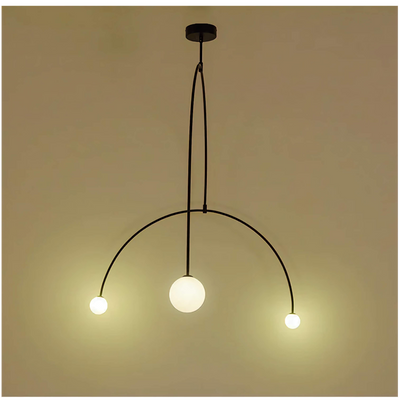 Black Arc Hanging Lights | Mobile Designer Ceiling Lamps For Dining ...