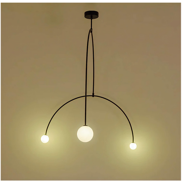 Black Arc Hanging Lights | Mobile Designer Ceiling Lamps For Dining ...