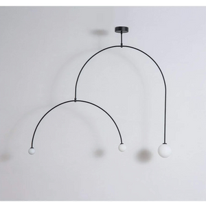 Black Arc Hanging Lights | Mobile Designer Ceiling Lamps For Dining ...