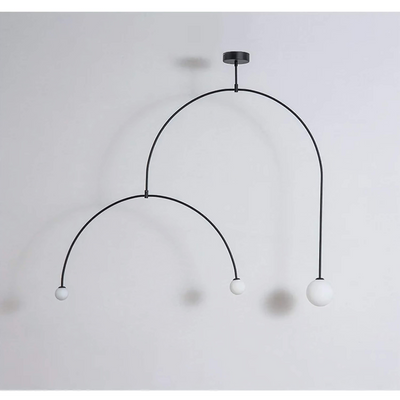 Black Arc Hanging Lights | Mobile Designer Ceiling Lamps For Dining ...