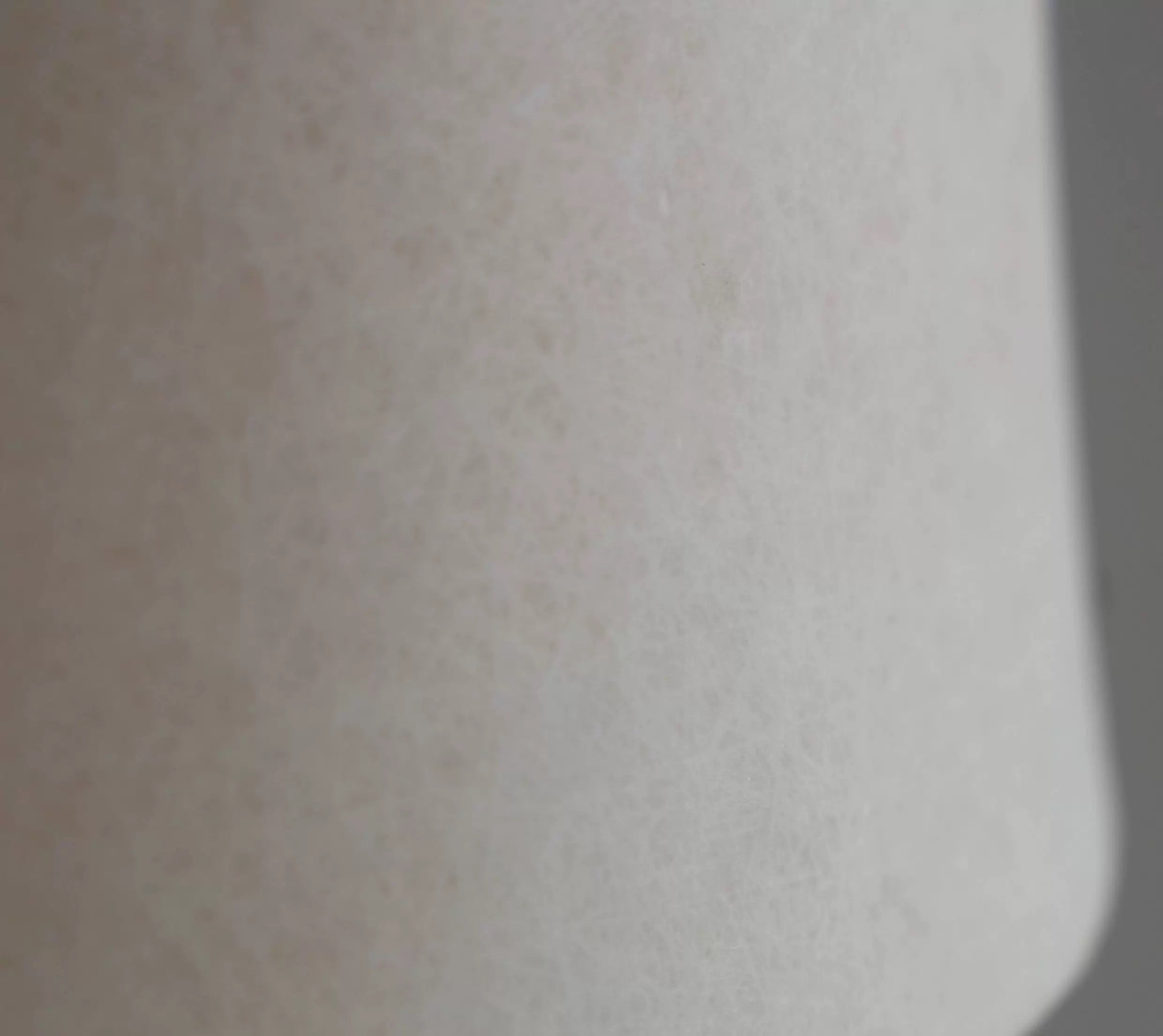 Plaster Floor Lamp Vessel Base Tapered Linen Shade Organic Modern 150cm