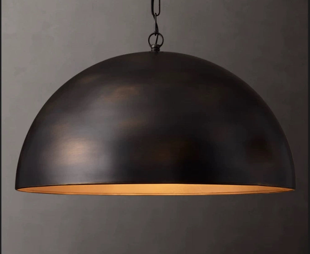 Copper Dome Pendant Light – Modern Luxury Hanging Lamp for Kitchen ...
