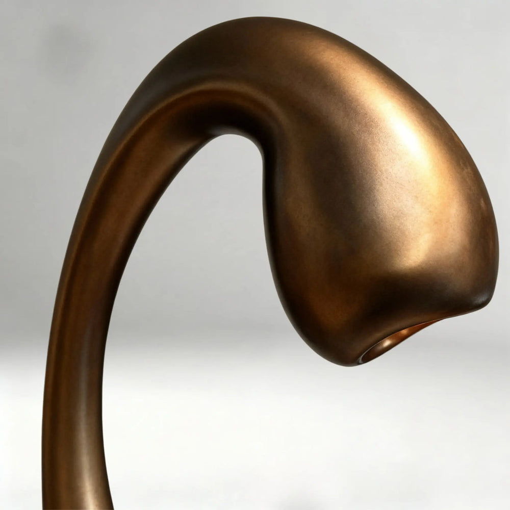 Organic Arch Floor Lamp | 168cm Sculptural Biomorphic Design | Dark ...