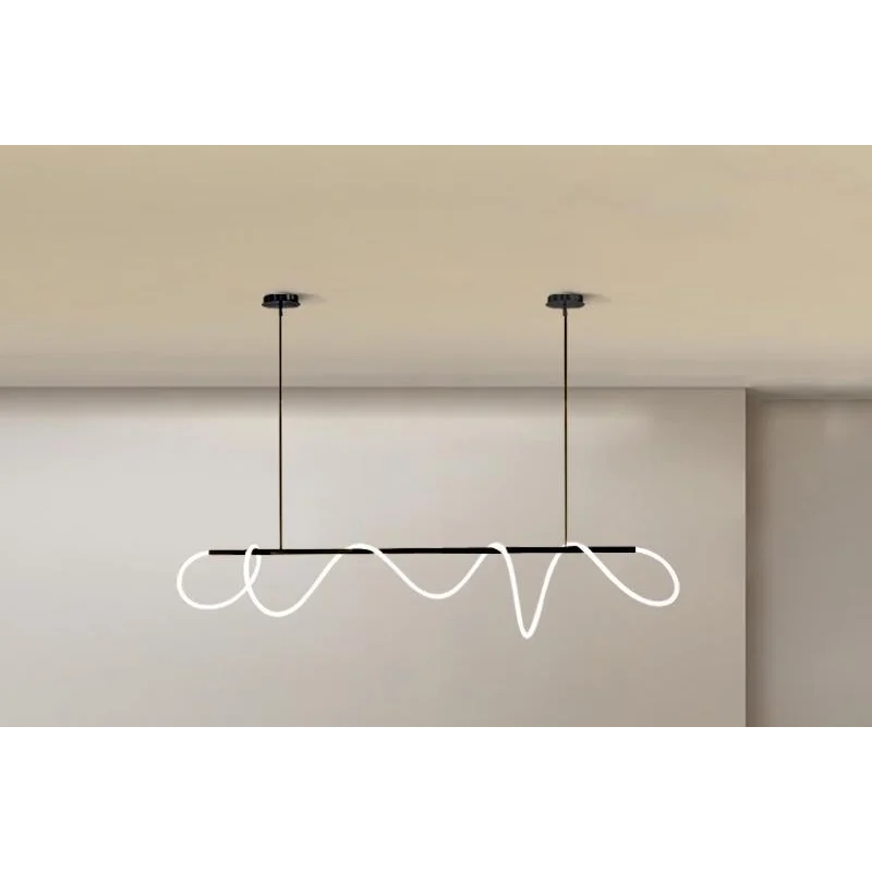 Luke Linear Ceiling Lamp | Silicone Flexible Led Pendant Light | Modern ...