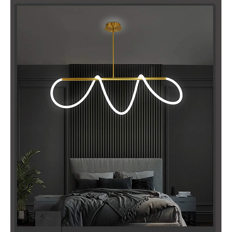 Luke Linear Ceiling Lamp | Silicone Flexible Led Pendant Light | Modern ...