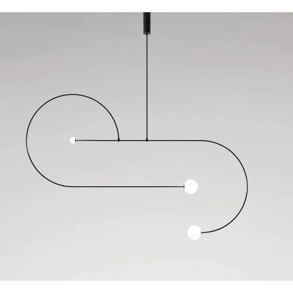 Black Linear Kitchen Island Lighting | Mobile Pendant Lighting | Modern ...