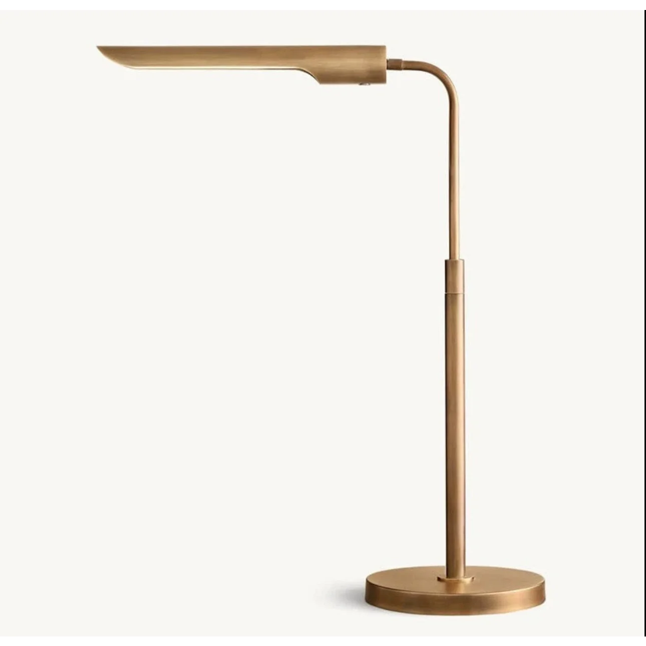 Brass Desk Lamp – Modern LED Task Light For Office Or Bedroom