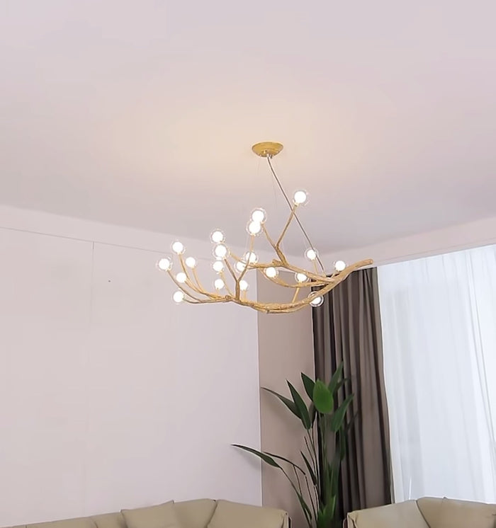 Tree Branch Ceiling Light Fixtures | Chandelier Light For Rustic ...