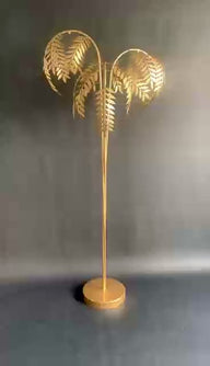 Tall Floor Lamp | Gold Palm Tree Floor Lamp - Hollywood Regency ...