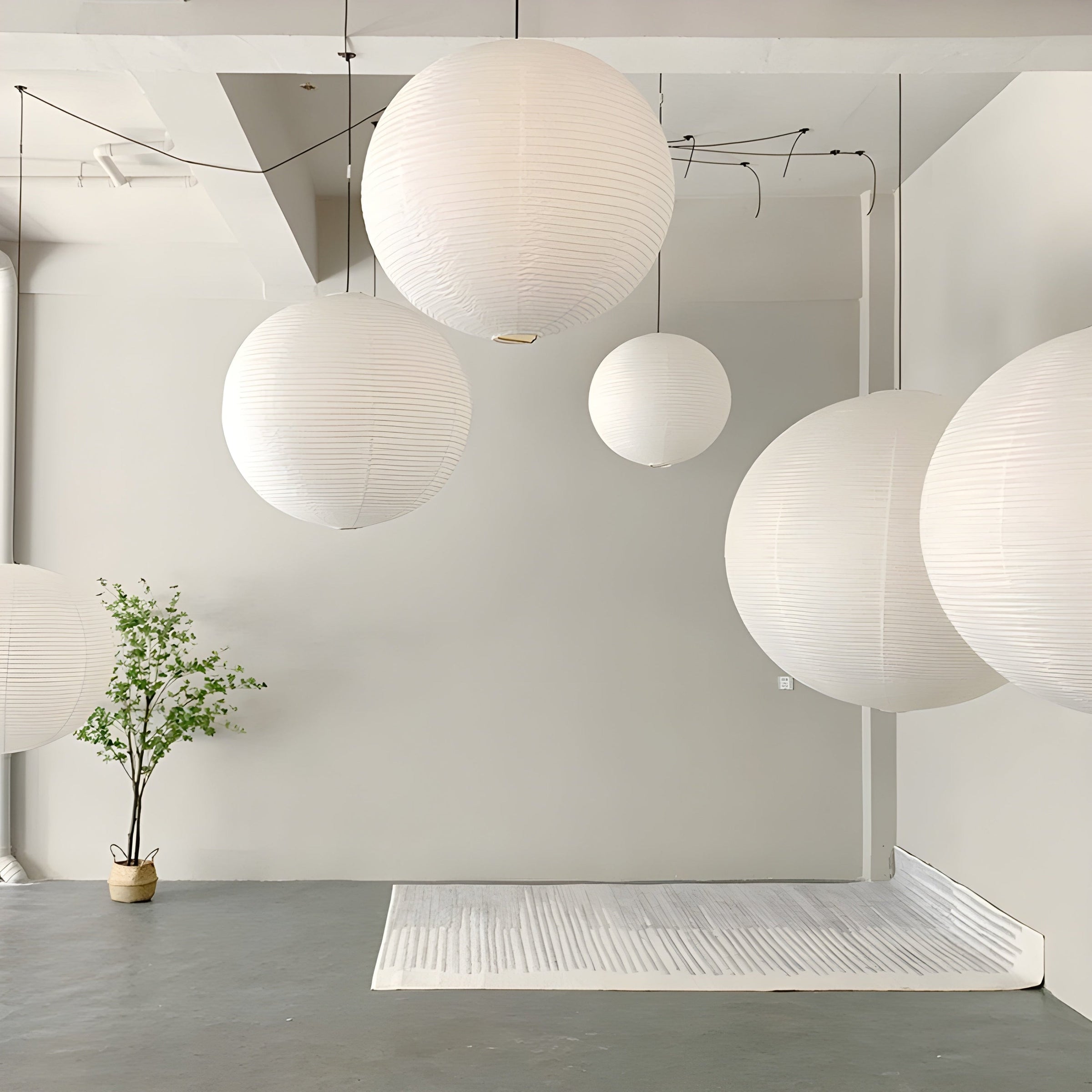 Ceiling Light Fixture For Living Room Bedroom | Noguchi Lamps Lanterns ...