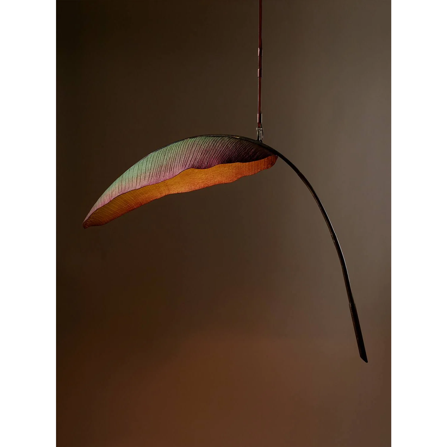 Banana Leaf Pendant Light | Botanical Sculptural Fixture in Bronze ...