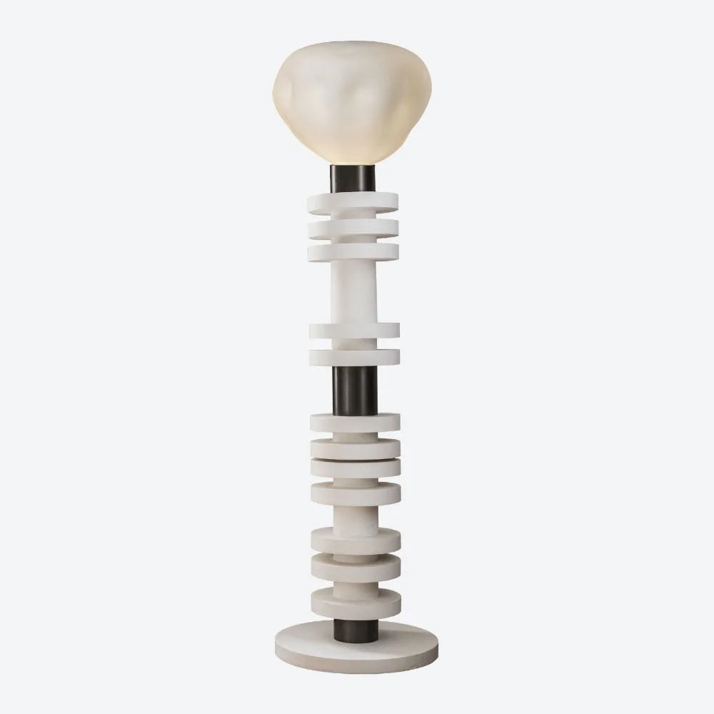 Alabaster Stone Sculptural Floor Lamp – Italian Designer Floor Lamp ...